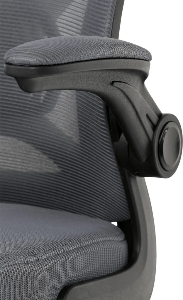 Ergonomická kancelářská židle ALEXANDRE - šedá síťovina