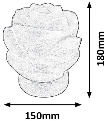 Rabalux 2676 - Solná lampa FLORES 1xE14/15W/230V