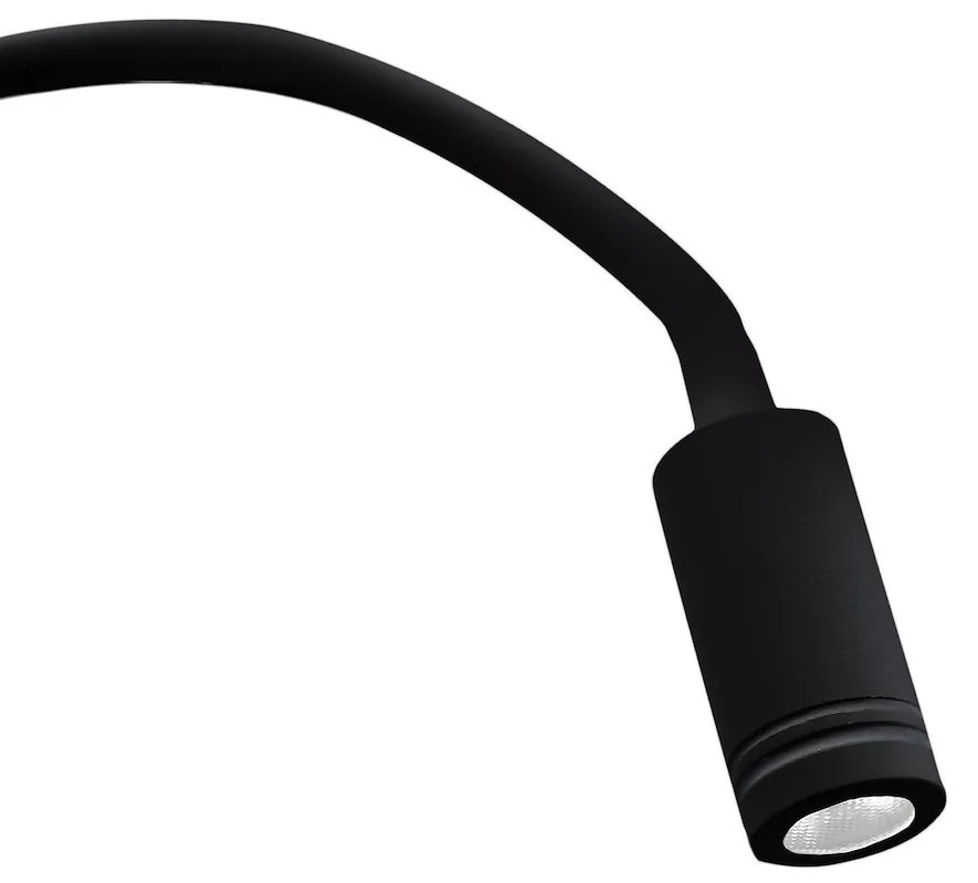 Nástěnné LED svítidlo Base, 1x LED 8+2w, 4000k, b, vypínač