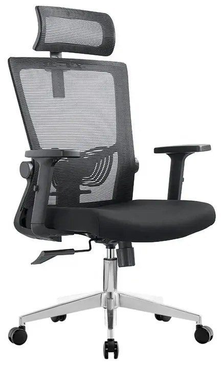 Kancelářská ergonomická židle Neoseat NOVELO — síť / látka, černá, nosnost 150 kg