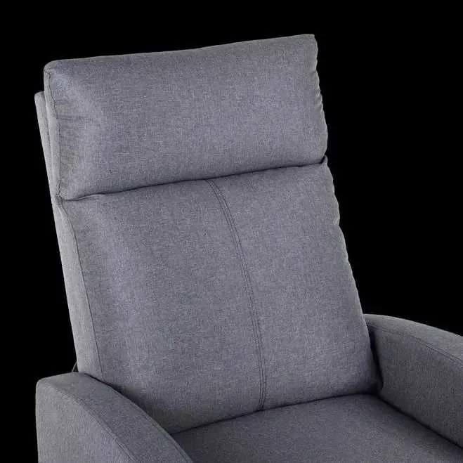 LuxuryForm DESIGN Televizní křeslo RUFO s polohováním - šedé
