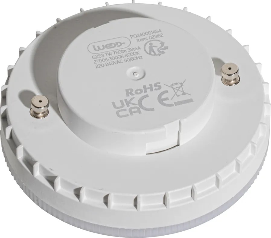 Sada 5 LED žárovek GX53 s 3-krokovým stmíváním Dim to Warm 7W 750 lm 2700K-4000K