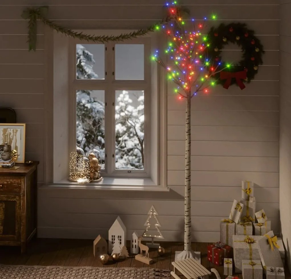 vidaXL Vánoční stromek 200 ch LED 2,2 m vrba dovnitř i ven [328686] Barva: Teplá bílá