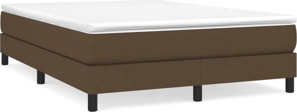 Rám postele s boxspringem tmavě hnědý 140 x 200 cm textil 3120519