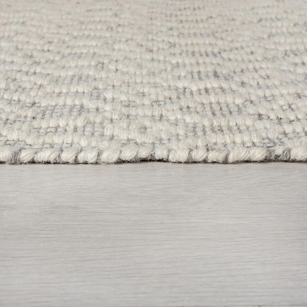 Flair Rugs, Ručně tkaný kusový koberec Nur Wool Dream Grey/Ivory, 120x170, šedá, ložnice