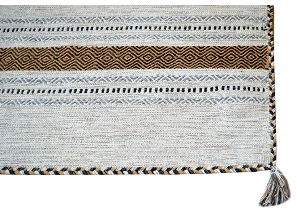 Béžový bavlněný koberec Webtappeti Antique Kilim, 120 x 180 cm