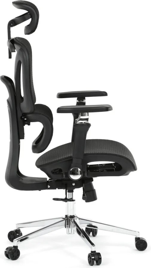 Kancelářská židle, synchronní mechanismus, černá síťovina, KA-B2361 BK – Barva (vyberte): černá (78 x 68) cm Šedá