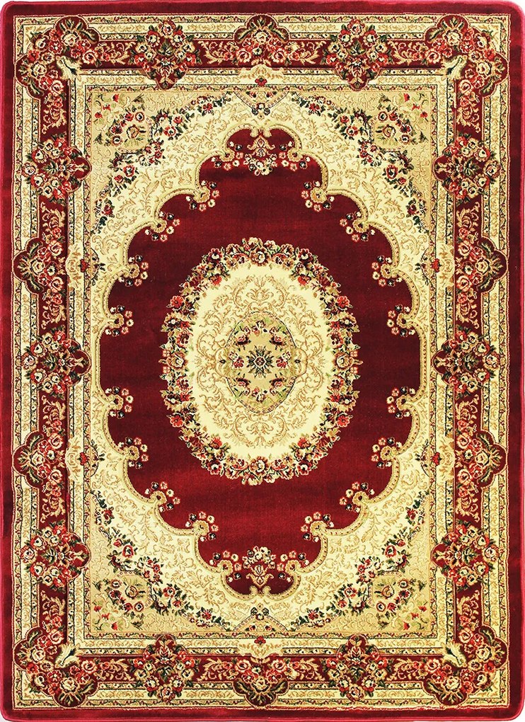 BE Koberec Adora 5547 RED - červený obdélníkový Rozměr: 80x150 cm