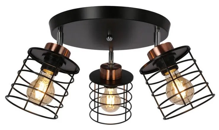 Černé kovové stropní svítidlo Glob – Candellux Lighting