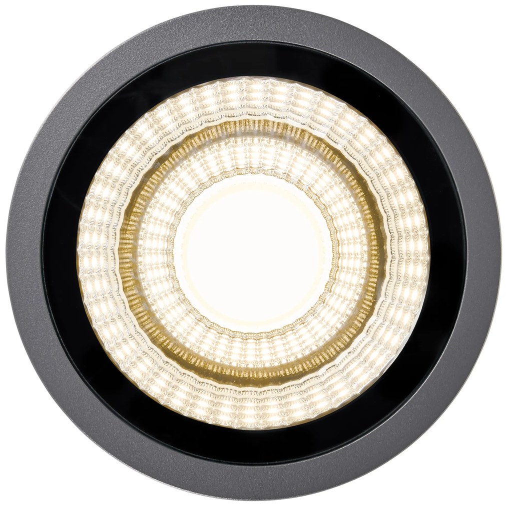 Trinity LILX0002 Venkovní stropní svítidlo Almeria Medium LED 23W 3000K, antracit, průměr 14,5cm, IP54