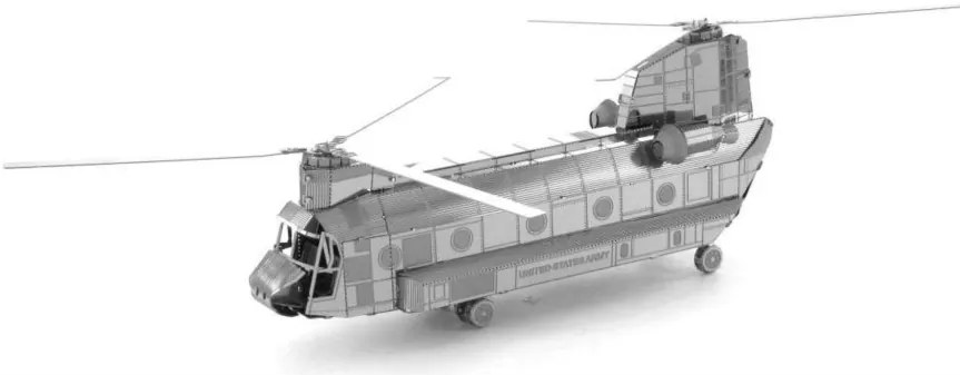 3d puzzle metal earth 3d puzzle vrtulník ch-47 chinook