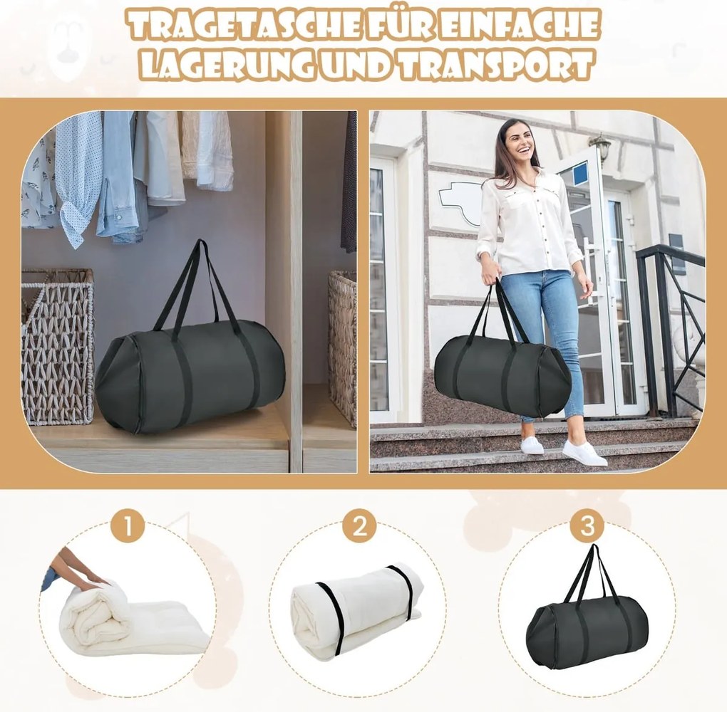 Costway Japonská futonová matrace Tatami Mat podlahová matrace