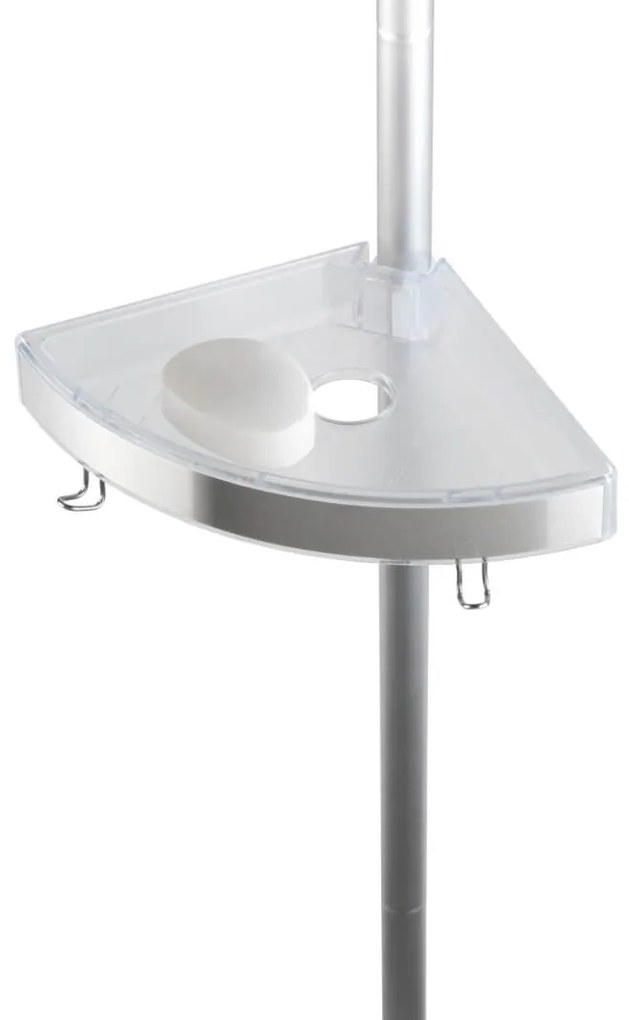 WENKO Teleskopická rohová polička PREMIUM matná 70-260 cm