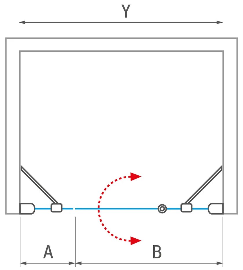 Roth Univerzální boční panel CI FXO pro kombinaci se sprchovými dveřmi Varianta: šířka: 43 cm, orientace: Uni - (CI FXO/430 - CI FXO 043200 NPE), Barva profilů a typ výplně: profily: černá (elox), výplň: transparent