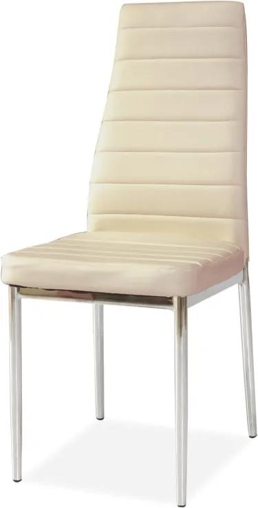 Jídelní čalouněná židle H-261 krémová