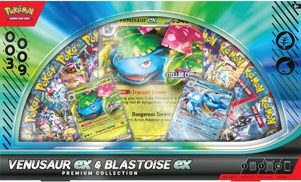 Pokémon TCG: Venusaur ex & Blastoise ex Premium Collection