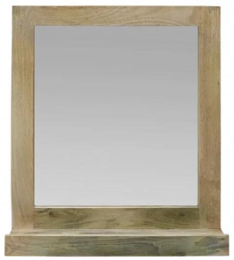 Indický nábytek - Zrcadlo Hina 70x80 z mangového dřeva Mango natural