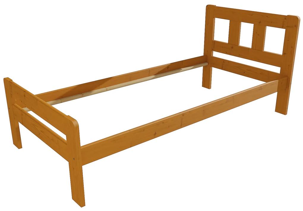Vomaks Jednolůžková postel VMK010C Rozměr: 100 x 200 cm, Barva: surové dřevo