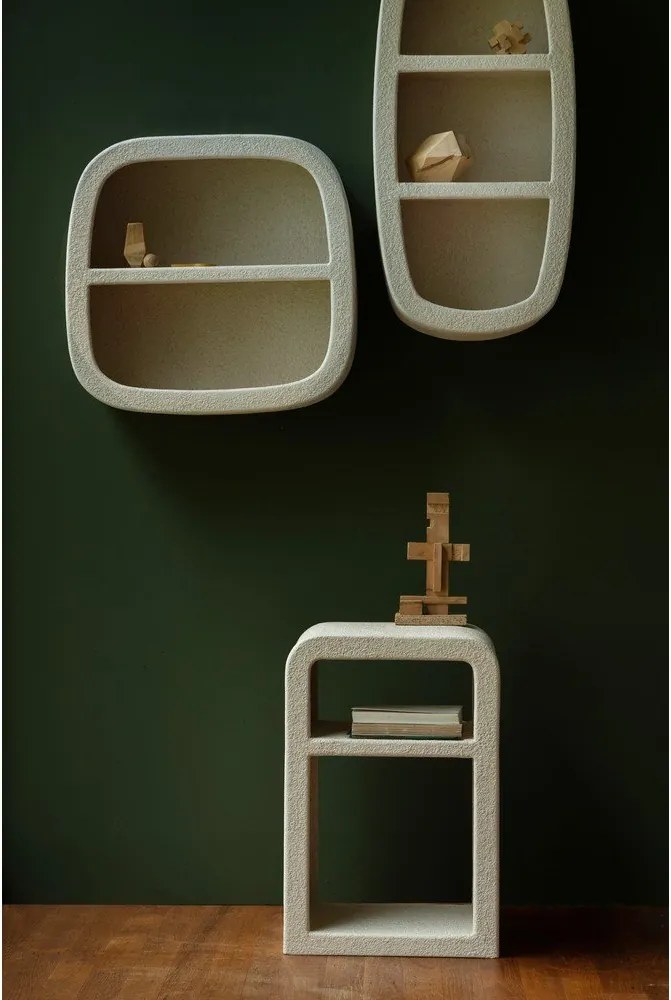 Béžový noční stolek s poličkami Veda – Dutchbone