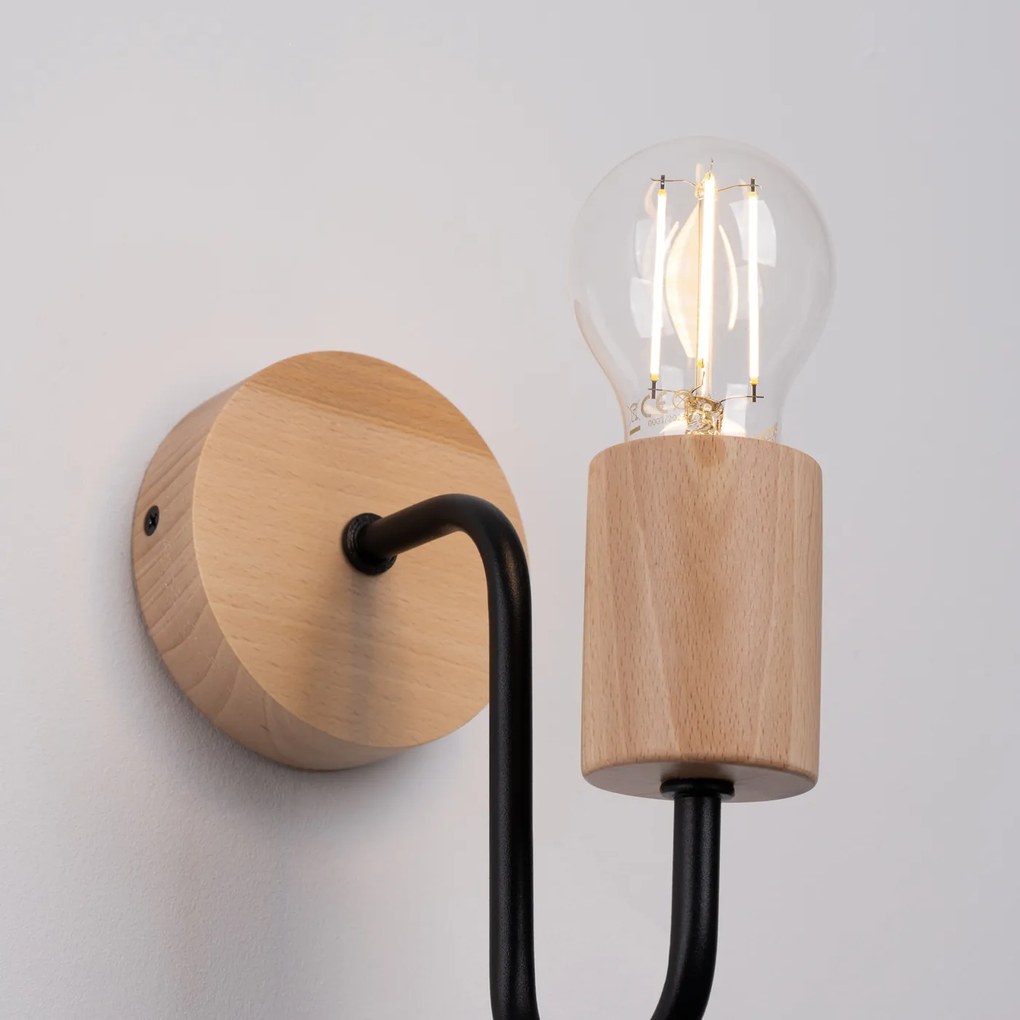 Sollux Lighting Nástěnné svítidlo TIMBO černé