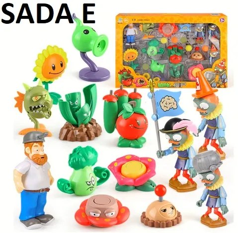 Silikonové figurky ze hry Plants vs Zombies 2 Set: sada E