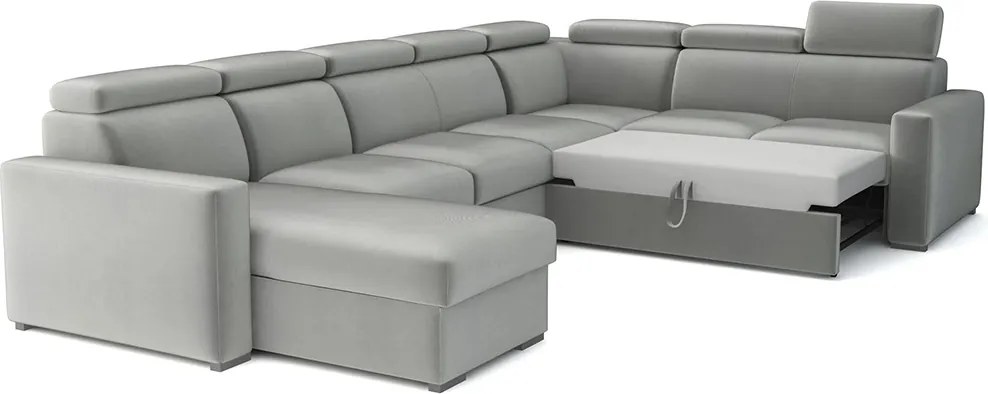 Sedací souprava PEDRO U | 170x380x250 | rozkládací + 3x úložný prostor | VÝBĚR TKANIN