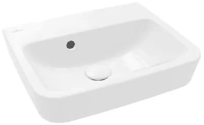 Villeroy & Boch O.novo - Umývátko na desku, 450x370 mm, s přepadem, bez otvoru pro baterii, alpská bílá 43444J01