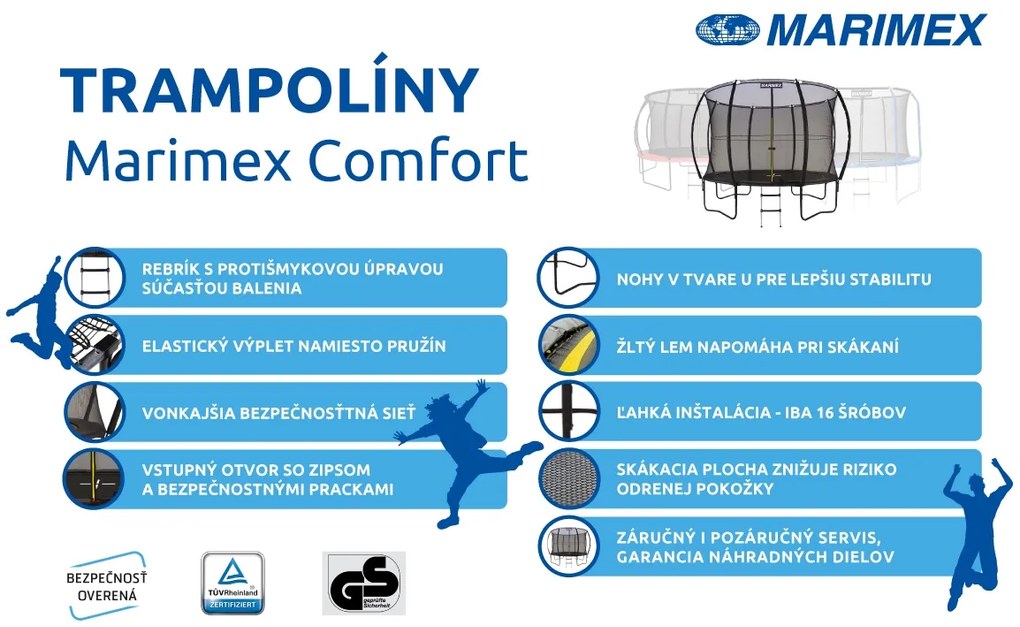 Marimex Comfort 366 cm + ochranná síť + schůdky