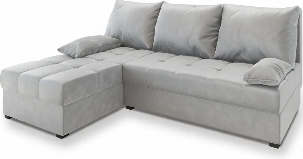 Rohová rozkládací sedací souprava do L CELESTE, 200 cm, s úložným prostorem Roh pohovky: Levý roh, Barva látky Paros: Béžová (Paros 02)