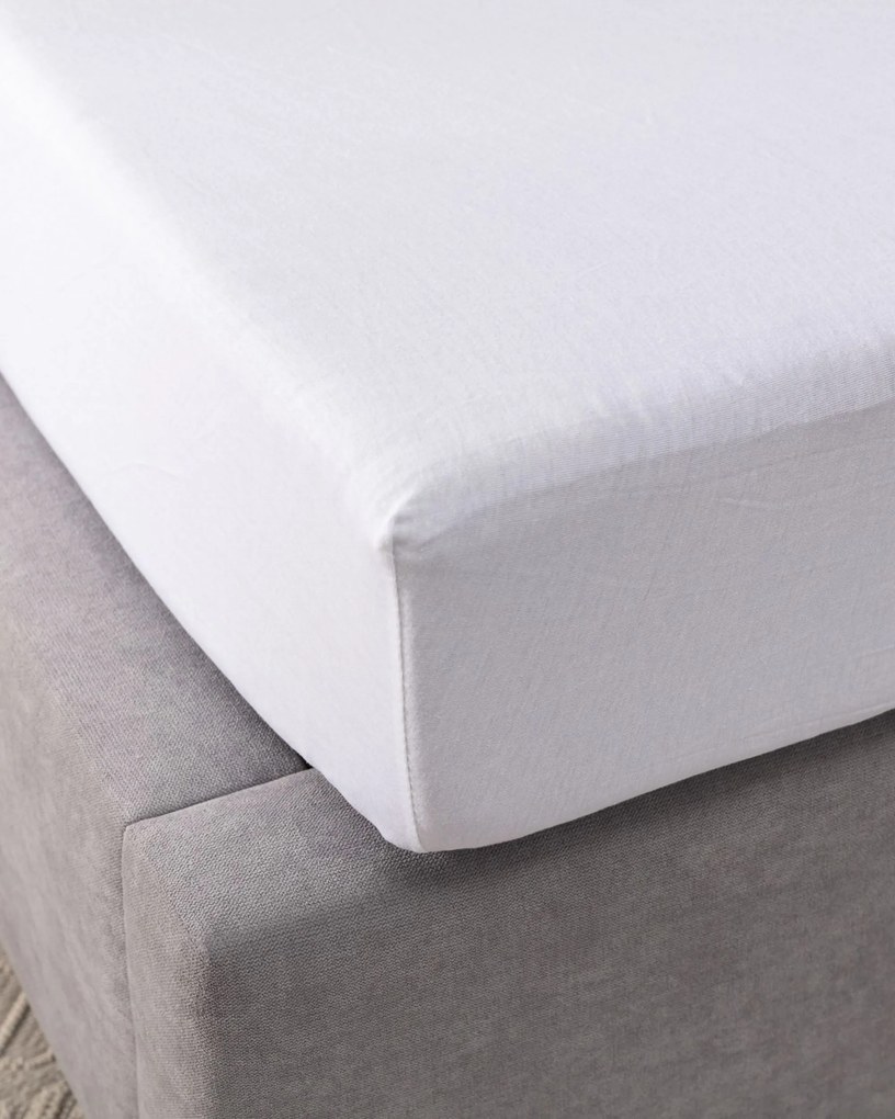 Jersey prostěradlo s gumou Jerry 90x200cm white