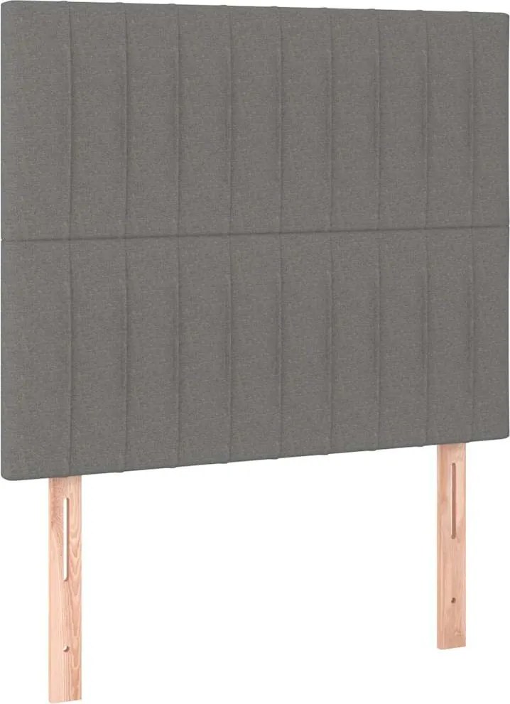 Box spring postel s matrací tmavě šedá 80 x 200 cm textil 3128638