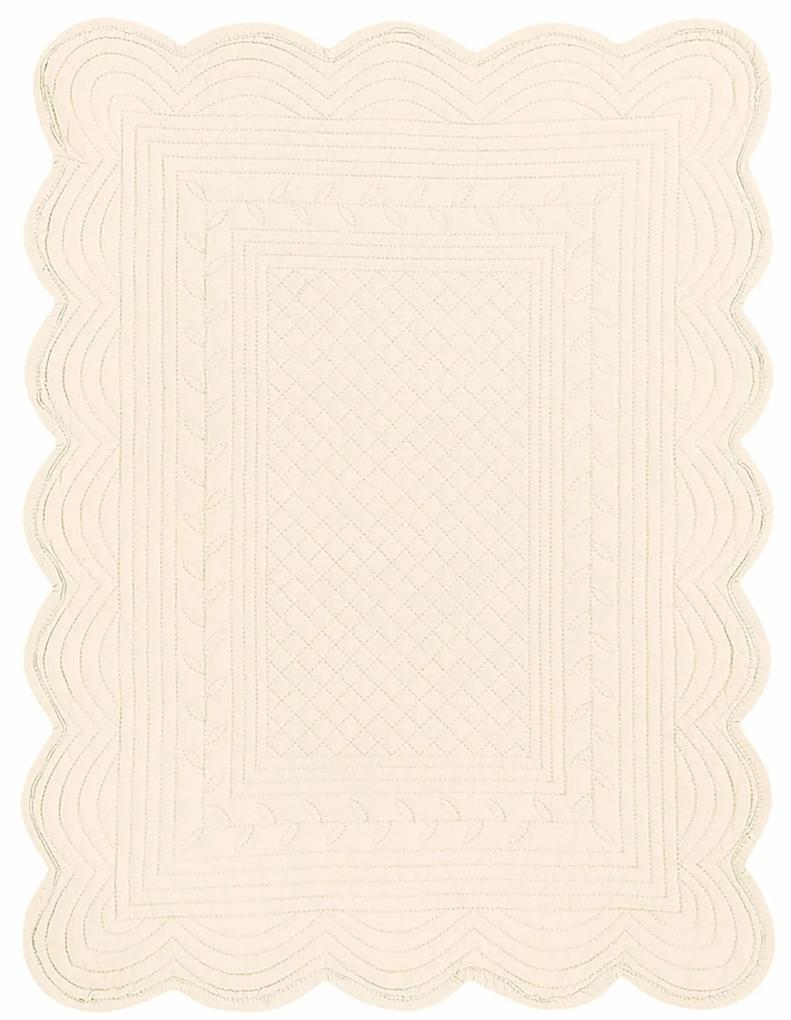 CÔTÉ TABLE Látkové prostírání slonová kost 37x50, béžová barva, textil