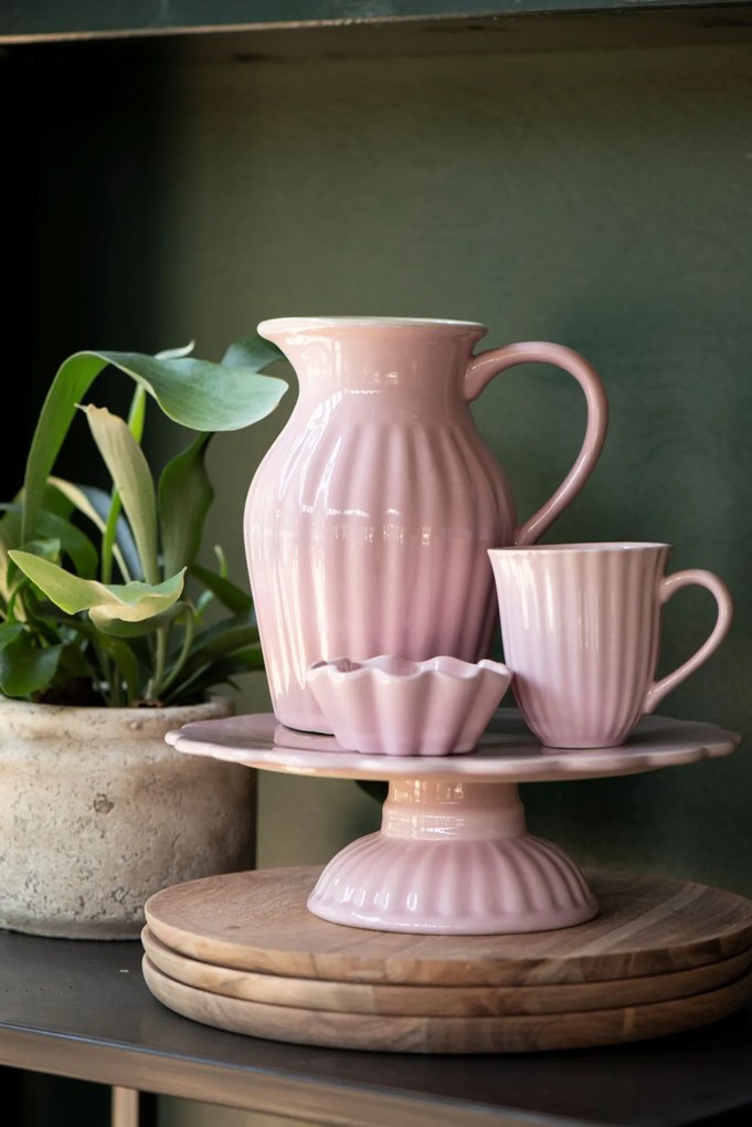 IB LAURSEN Dortový stojan Mynte English Rose, růžová barva, porcelán