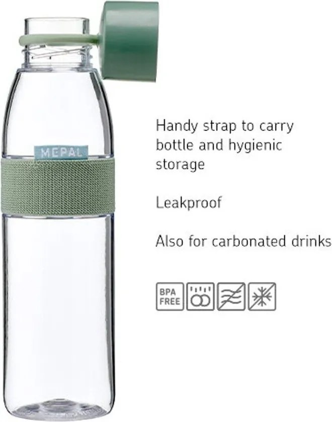 Černá plastová lahev 500 ml Ellipse – Mepal