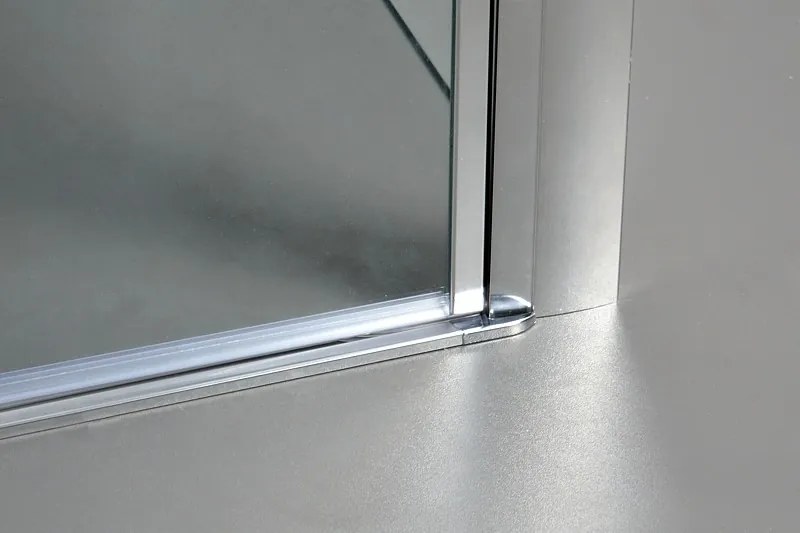 ARTTEC Sprchový kout rohový jednokřídlý MOON D 13 čiré sklo 96 - 101 x 76,5 - 78 x 195 cm