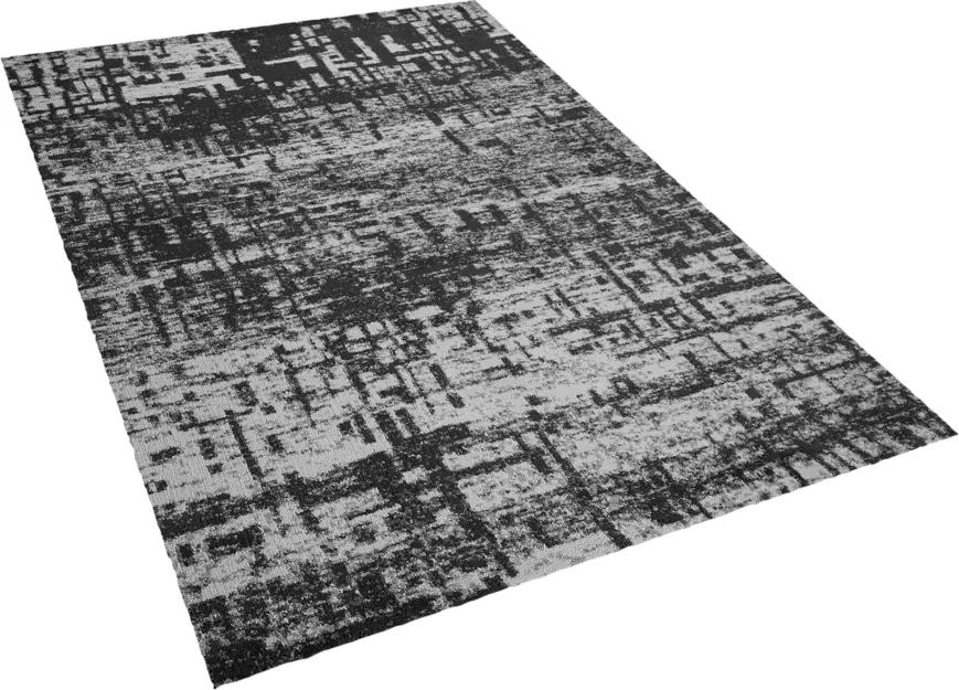 Černobílý měkký koberec 140x200 DAFNI