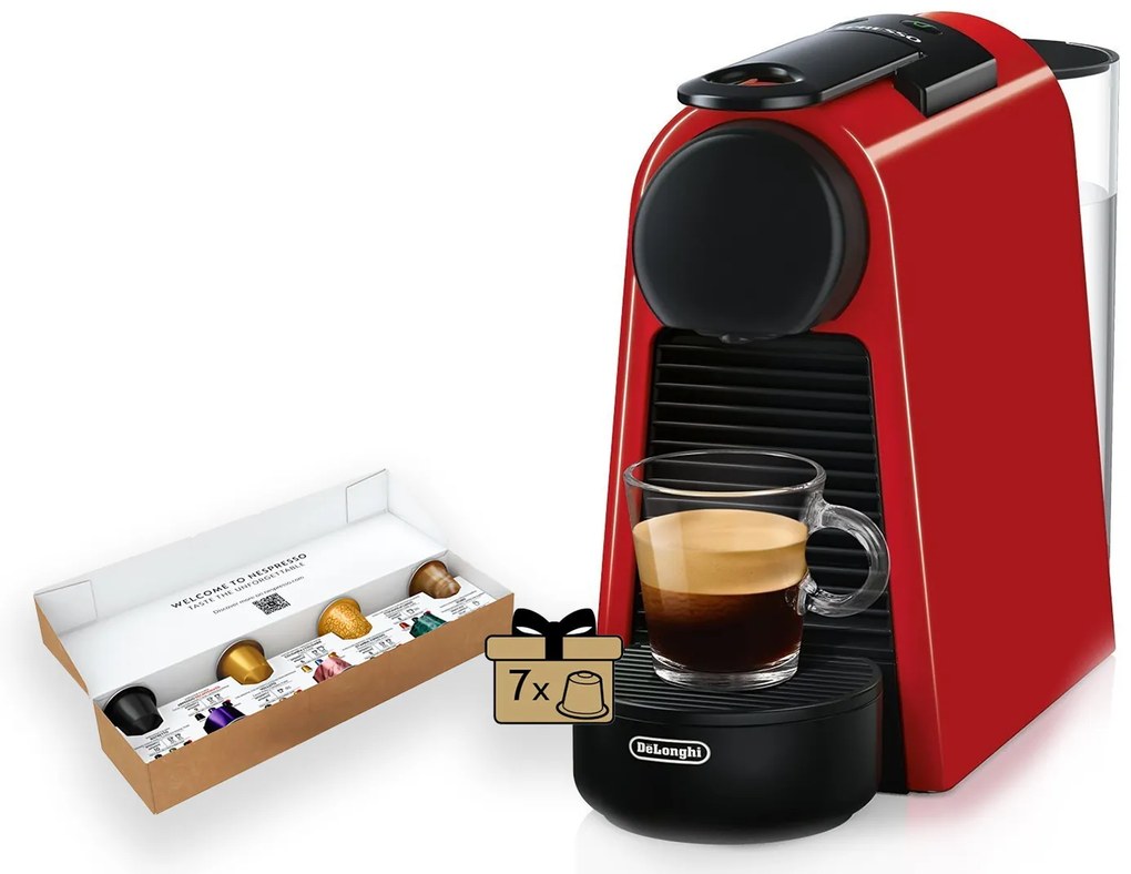 Kávovar na kapsle nespresso de'longhi essenza ruby red en85.r