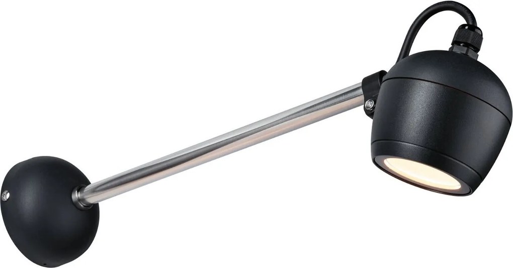 P 94772 LED venkovní nástěnné svítidlo Smart Home Zigbee Kikolo neláká hmyz IP65 90mm CCT 6,2W 230V 80° antracit umělá hmota/hliník - PAULMANN