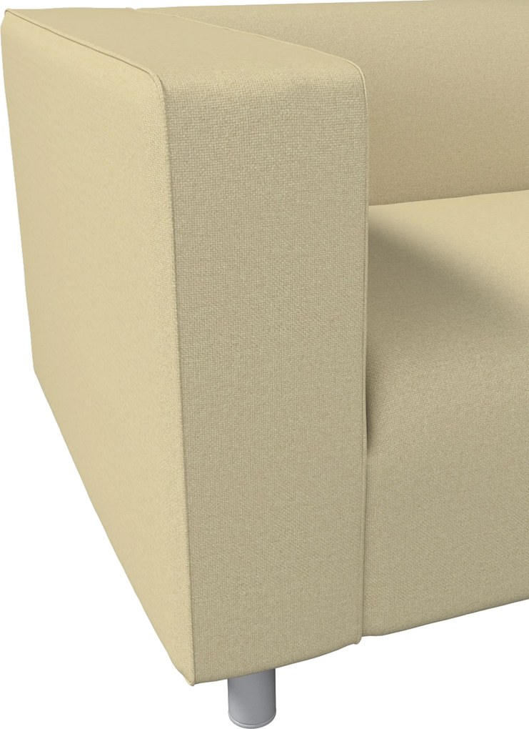 Potah na pohovku IKEA Klippan 2-místná barva zelená látka pletený vzor