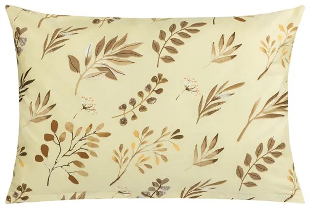 Bellatex Povláček bavlna 50x70cm na zip Větvička hnědá, béžová
