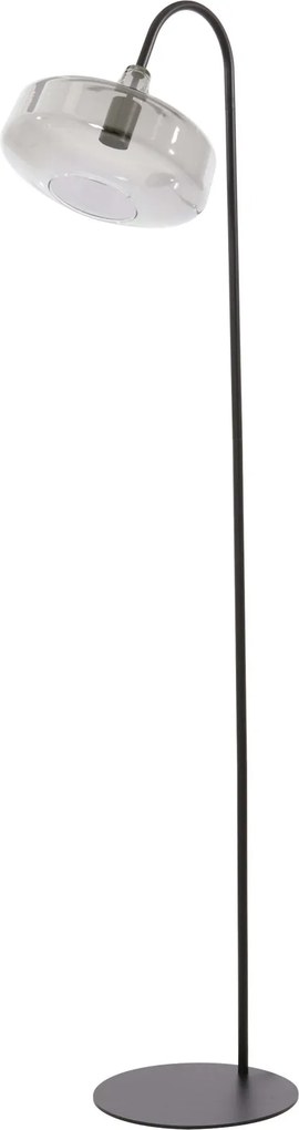 Kovová stojací lampa BLACK SOLNA