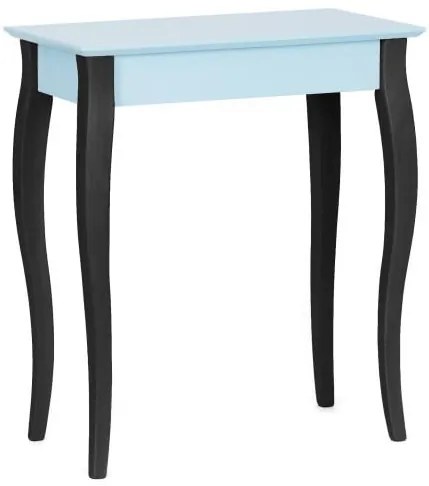 Světle tyrkysový konzolový stolek s černými nohami Ragaba Lilo, šířka 65 cm