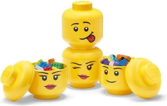Plastové dětské úložné boxy v sadě 4 ks Multi-Pack - LEGO®