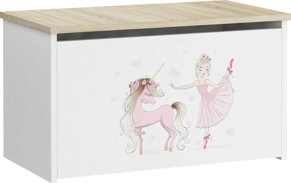 ADRK Furniture Truhla na hračky DARIA TB-Dar-W+S-BAL-UNI-n-O054