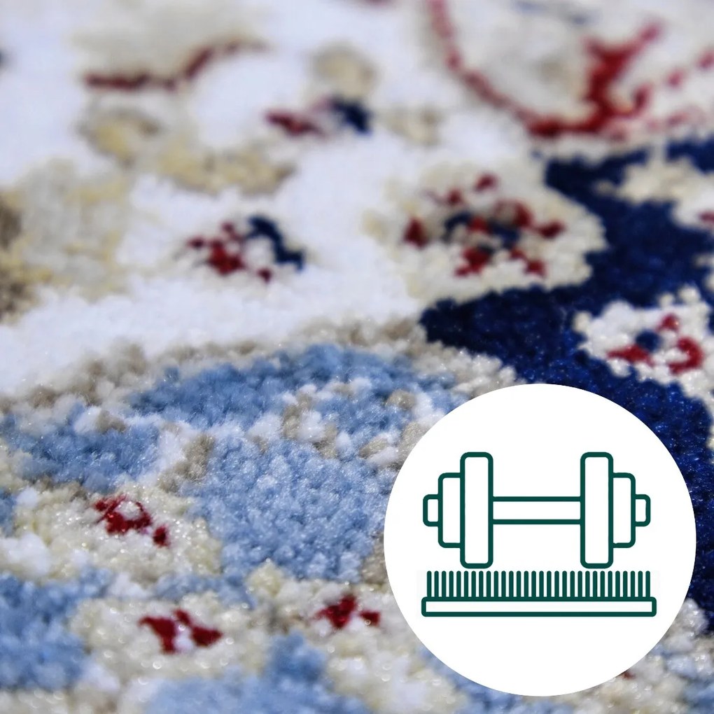 Angel Carpet, Kusový koberec Sultan 25 Blue/red, 240x340, vícebarevná, kancelář