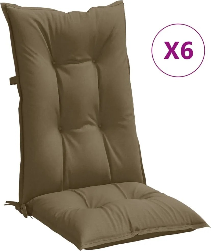 vidaXL Souprava polštářů pro vysokou židli 6 ks Polyester [4002357] Barva: melanžová antracitová