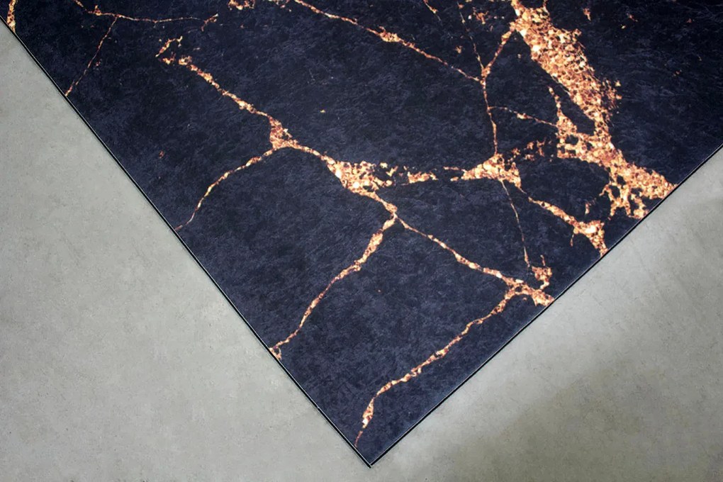 BE Koberec Porte 2007 BLACK GOLD - černé zlato obdélníkového tvaru Rozměr: 50x80 cm