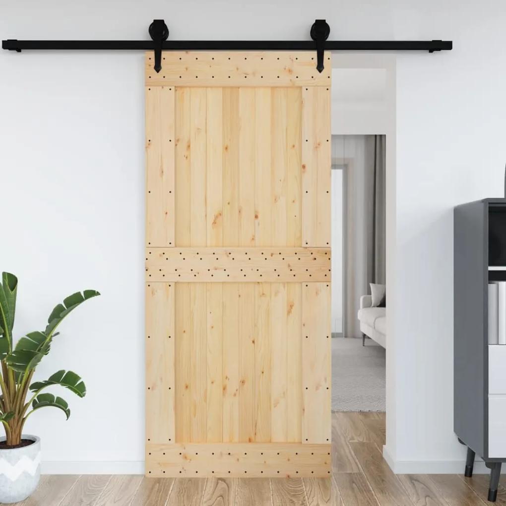 vidaXL Dveře NORVIK 100 x 210 cm masivní borové dřevo