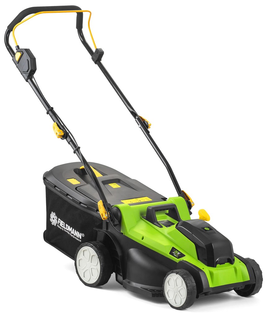 Fieldmann FZR 70375-0 Aku sekačka Aku program FAST POWER 20V, Šířka záběru 37 cm, Výška sečení: 25 - 75 mm, 6 pozic nastavení výšky, Ideální pro