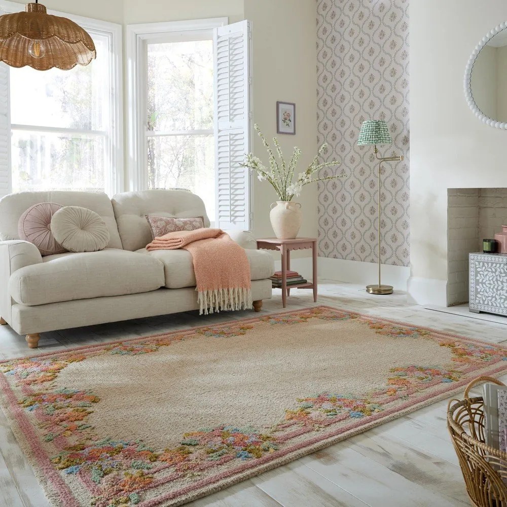 Ručně tkaný vlněný koberec 160x230 cm Elise Floral – Flair Rugs